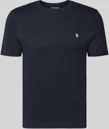 Review Basic Slim Fit T-Shirt mit Flock-Logo auf der Brust