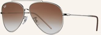 Ray-Ban Sonnenbrille Aviator Reverse grau
