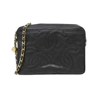 Chanel Sac bandouli&egrave;re vintage doccasion - Femme - Pre-owned - Noir - Taille: ONE Size