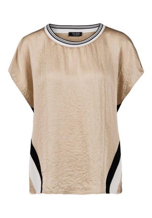 Tuzzi Nero T-Shirt mit Rippkragen