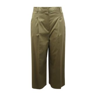Max Mara Ribera Cropped Hose - - Trousers - Damen - Gr&uuml;n - S