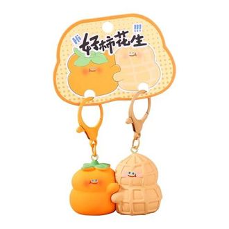 Generic Porte-cl&eacute;s assorti pour couples, organiseur de cl&eacute;s de voiture pour couples - Joli porte-cl&eacute;s de d&eacute;coration de sac &agrave; dos de dessin anim&eacute; pour femmes, 