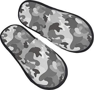 Generic Chaussons Femme Homme Camouflage Camouflage Chaussures DInt&eacute;rieur Chaude Maison Pantoufles Antid&eacute;rapant Pantoufles En Peluche Pour Ext&eacute;rieur Voyager I