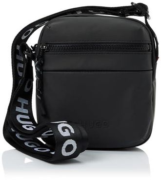 HUGO BOSS Wanner_ns 10278033 01 Sac bandouli&egrave;re zipp&eacute; pour homme, Noir, 2 cm x 19 cm x 10 cm