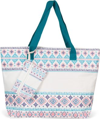 styleBREAKER Strandtasche Strandtasche Azteken Muster - Boho