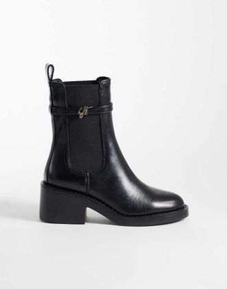 Steve Madden Charity bottines mi-hautes en cuir noir
