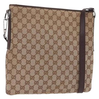 Gucci Sac bandouli&egrave;re vintage GG Canvas Pre-owned - Femme - Pre-owned - Beige - Taille: ONE Size