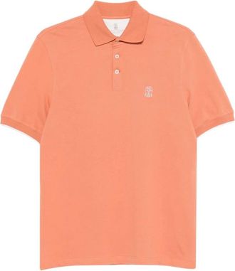 Brunello Cucinelli Homme, Tops, Orange, Taille: L Polo Chemises