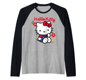 Hello Kitty Fr&uuml;hlingsblumen Sweet Cute Friends XOXO Classic Raglan