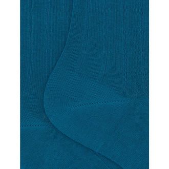 Gallo Gallo, Homme, Sous-v&ecirc;tements, Bleu, Taille: M Chaussettes Longues C&ocirc;tel&eacute;es en Coton