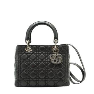 Dior Pre-owned Cuir sacs-dior - Femme - Pre-owned - Noir - Taille: ONE Size