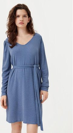 Vila Strickkleid Eleina 14100741 Himmelblau Regular Fit