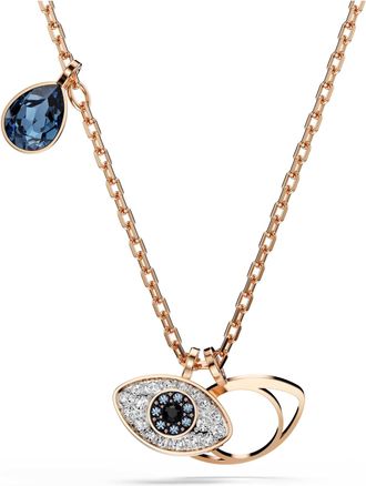 Swarovski Symbolica Anh&auml;nger, Auge, Mehrfarbig, Ros&eacute;gold-Legierungsschicht