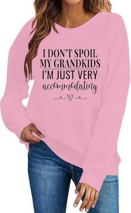 Generic Sweatshirts pour femmes UK sweatshirts pour femme imprim&eacute; graphique haut surdimensionn&eacute; col rond manches longues automne hiver d&eacute;contract&eacute; confortable