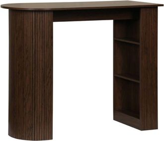 Sweeek Bar-Tisch, hoher K&uuml;chentisch aus Holzdekor mit Stauraum