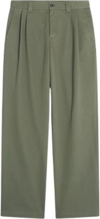 Maison Kitsun&eacute; Homme, Pantalons, Vert, Taille: 2XS Wide Pantalons