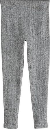 Next Femme Legging côtelé à Taille Haute sans Coutures Gris chiné XL