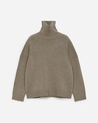 Arket Rollkragenpullover Aus Wolle -Beige