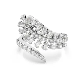 Swarovski Femme, Accessoires, Gris, Taille: 50 MM Bague ouverte Vienna