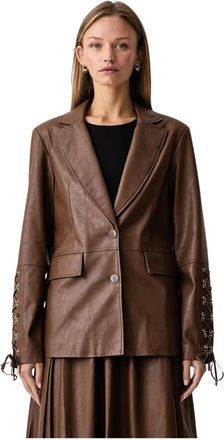 Fracomina Blazer droit - Femme - Vestes - Brun - Taille: 42 FR