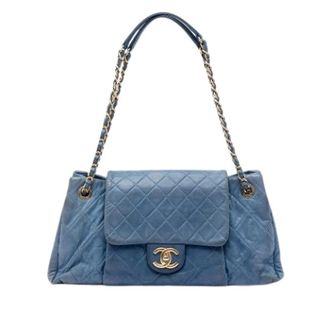 Chanel Pre-owned Cuir sacs-chanel - Femme - Pre-owned - Bleu - Taille: ONE Size