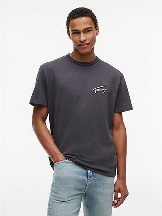 Tommy Hilfiger T-shirt d&eacute;contract&eacute; textur&eacute; imprim&eacute; au dos