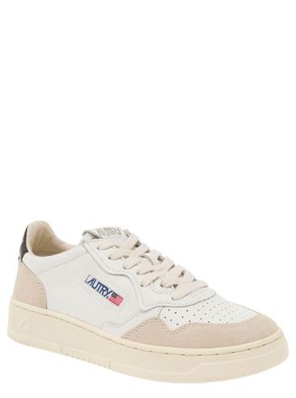 Autry Womens Low-Top Sneakers Medalist White Leather Cow Trainers