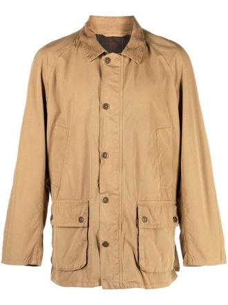 Barbour Hemdjacke mit Knopfleiste - Braun