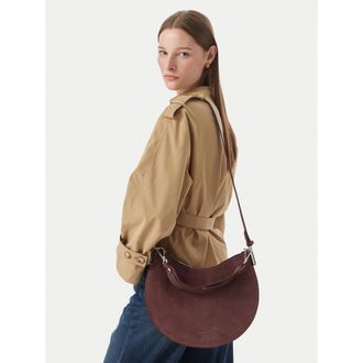 Coccinelle Handtasche Coccinelle QKG Coccinellesunup Suede E1 QKG 13 02 01 Dunkelrot