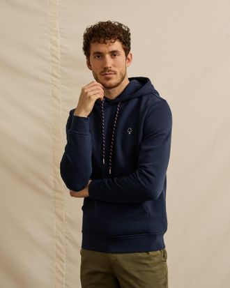 Faguo Sweat &agrave; capuche bleu marine