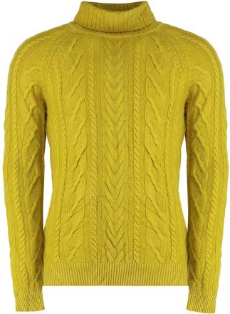 Moorer Homme, Pulls, Jaune, Taille: M Alberic Turtleneck Sweater