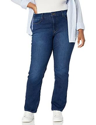 NYDJ Womens Plus Size Marilyn Straight Leg Jeans, Cooper, 18W