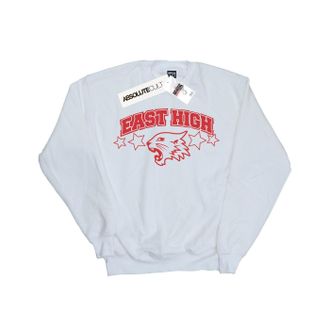 Disney Damen/Herren High School Musical The Musical Wildcat Stars Sweatshirt (wei&szlig;)