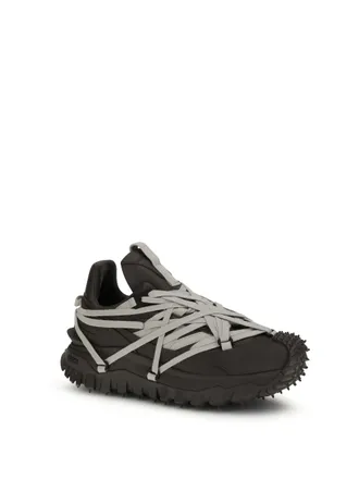 Rick Owens Mens Trailgrip Megalace Sneakers Moncler + Rick Owens Dark