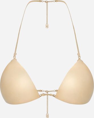 Dolce & Gabbana Dekorativer Steifer Bh Aus Metall - Frau Bijoux Gold Metall Onesize
