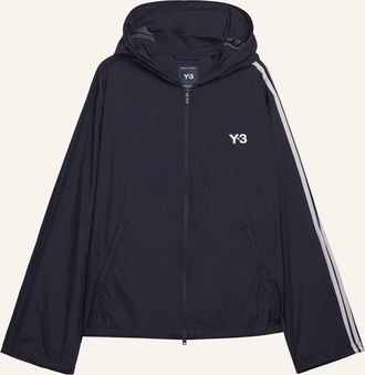 Yohji Yamamoto Y-3 Nylon Wired 3-Streifen Track Top schwarz