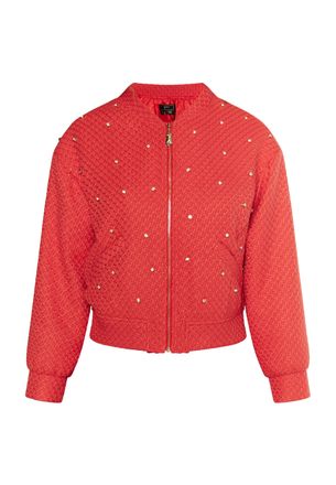 Faina Bouc&eacute;-Jacke mit Strass-Steinen Damen verrotten