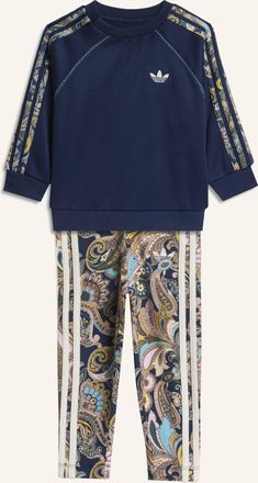 adidas Originals Adidas Originals Adidas X Liberty London Oversized Crew Und Leggings Set blau