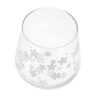 Garneck Farbwechselbecher Aus Glas Mit Kirschblüten Design Trinkglasbecher Für Heimglasbecker Getränkebecher Stilvoll Für Milch Saft Und EIS