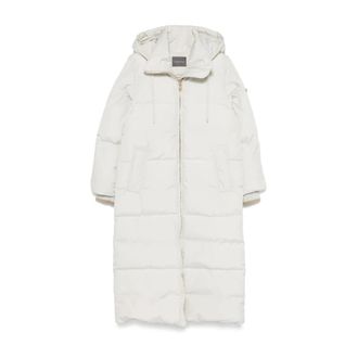 Lorena Antoniazzi Hellgraue Steppjacke mit Kapuze - - Coats - Damen - Grau - S