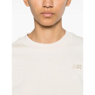 New Balance Embroidered Logo T-shirt - Beige