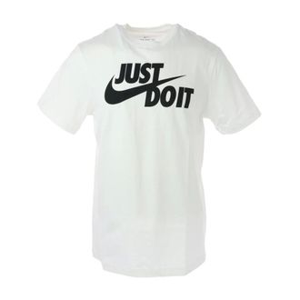 Nike Homme, Tops, Blanc, Taille: S T-shirt Graphique Manches Courtes Col Rond