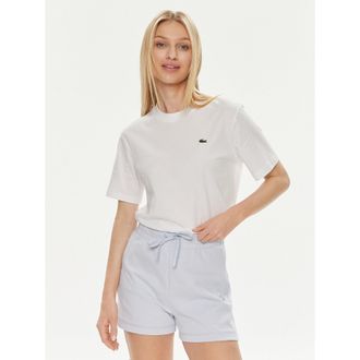 Lacoste T-Shirt TF7215 Wei&szlig; Loose Fit