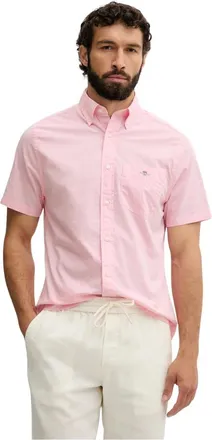 GANT Homme, Chemises, Rose, Taille: L Chemise classique &agrave; manches courtes en popeline