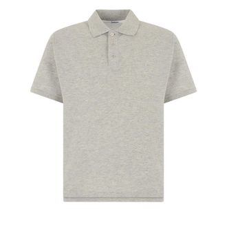 Saint Laurent Kurz&auml;rmeliges Polohemd - - Tops - Herren - Grau - L