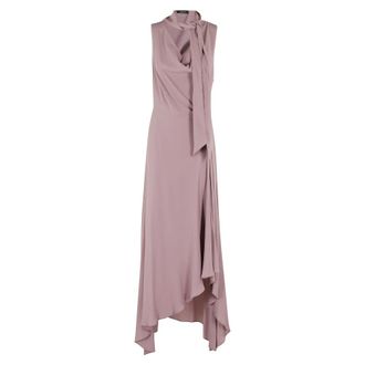 Federica Tosi Rosa Crepe de Chine Schal Kleid - - Dresses - Damen - Rosa - S