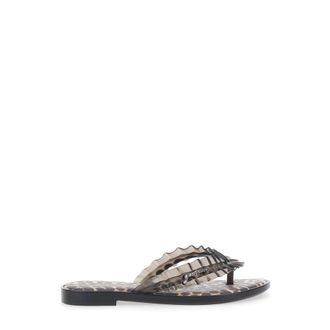 Ganni Femme, Chaussures, Noir, Taille: 41 EU Melissa Flip Flop