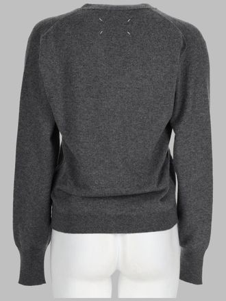 Maison Margiela Virgin Wool Cardigan - Gray