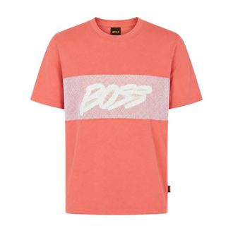 HUGO BOSS Homme, Tops, Orange, Taille: XL T-shirt coupe regular