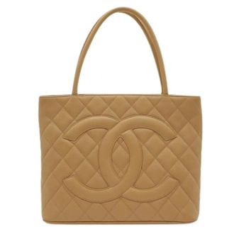 Chanel Pre-owned Vintage Shoulder Tote - Femme - Pre-owned - Beige - Taille: ONE Size